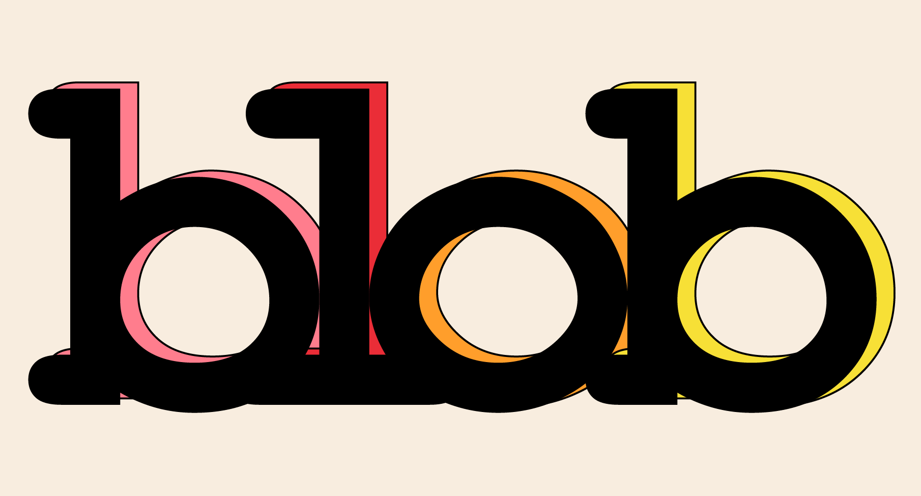 The Blob Logo In Its Many Iterations | blob blob